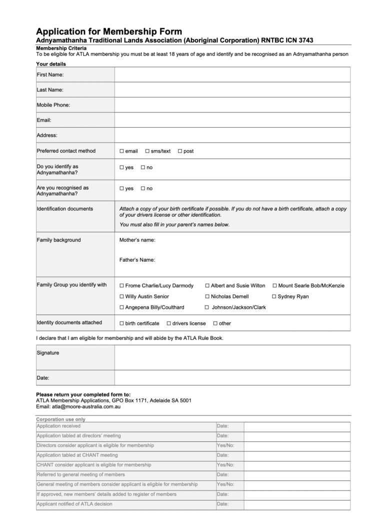 Membership – ATLA-RNTBC